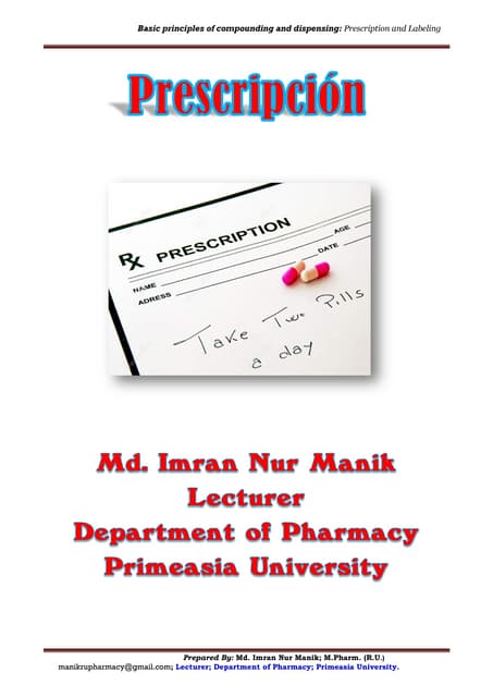 SOURCES OF ERROR IN PRESCRIPTION | PDF