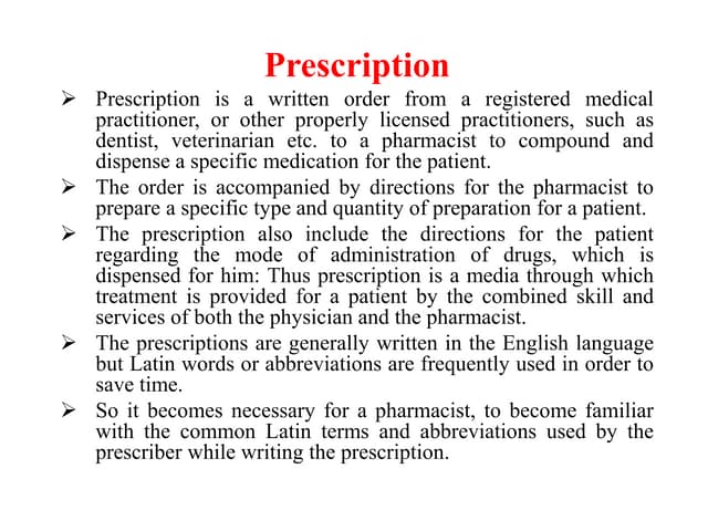 Prescription.ppt
