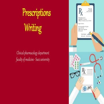 Prescriptions writing | PPT