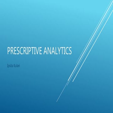Prescriptive analytics | PPTX