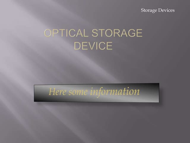 INPUT,OUTPUT AND STORAGE DEVICES | PPTX