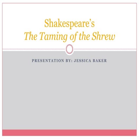 Taming of the Shrew | PPTX | Comedy | Genres