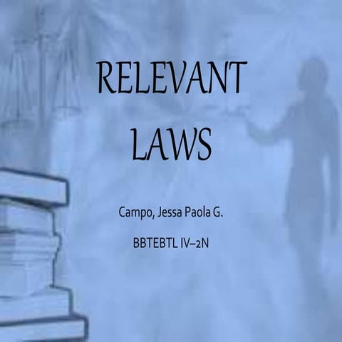 RELEVANT LAWS | PPTX