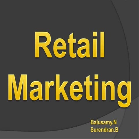 Retail Marketing | PPTX