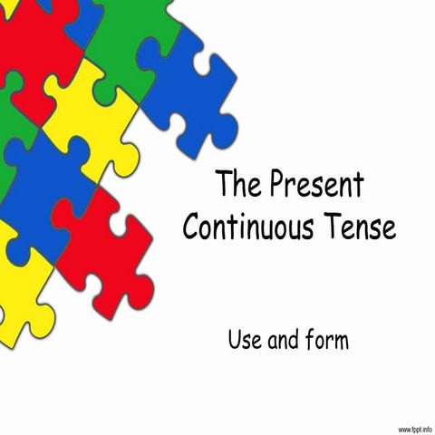 Present cont-t | PPT
