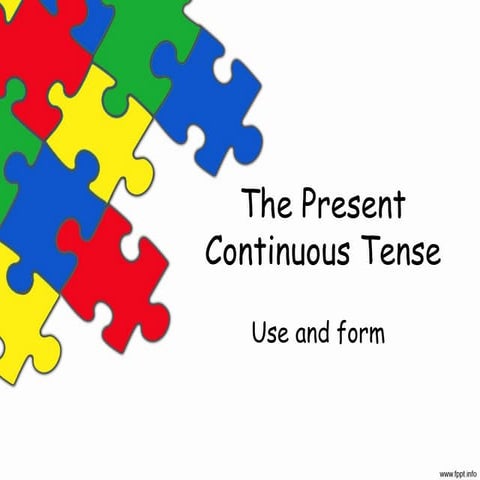 Present continuous presentation | PPT