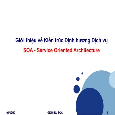 Giới Thiệu SOA | PPT