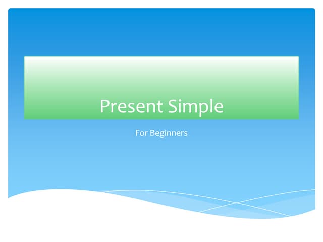 Present simple Tense | PPT