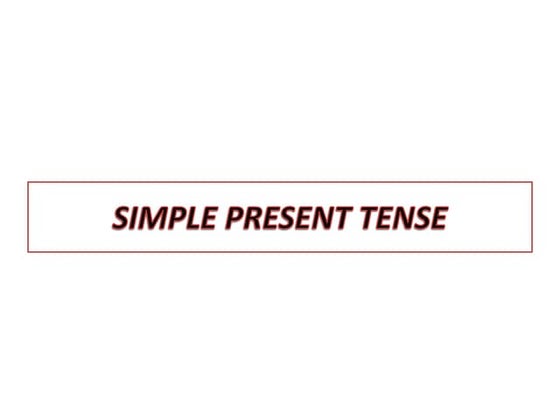 Simple Present Tense (2).ppt is about the usage of simple pas | PPT