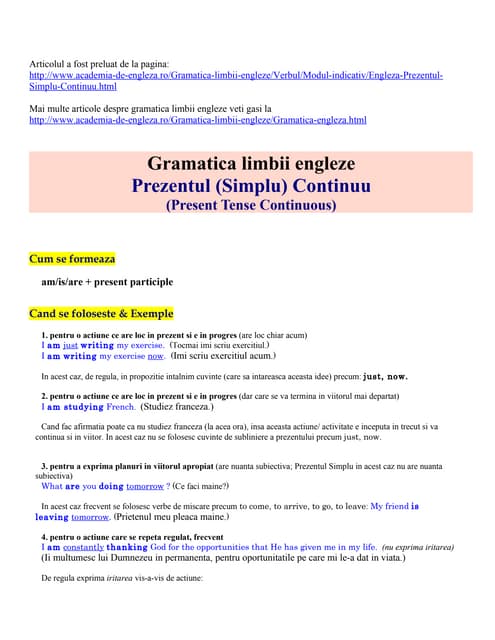 Trecutul simplu in engleza | PDF