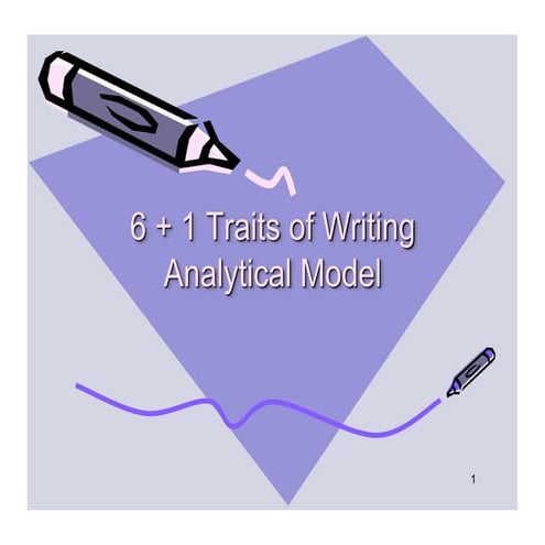 6 + 1 Writing Trait | PPT