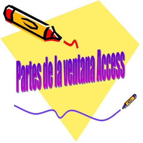 Partes de la ventana de access | PPT