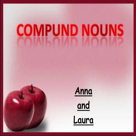 Compound nouns | PPTX