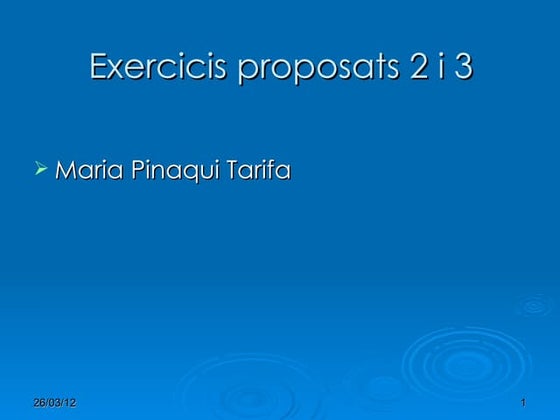 Exercici 2 | PPT