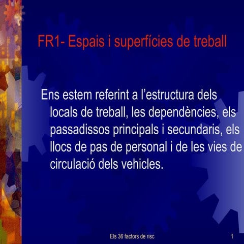 Presentació 36 factors de risc | PPT