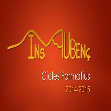 Presentació Cicles Formatius Oliana | PPT