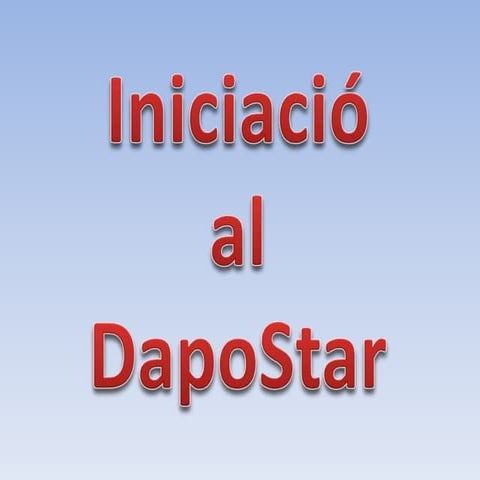Presentació DapoStar | PPTX