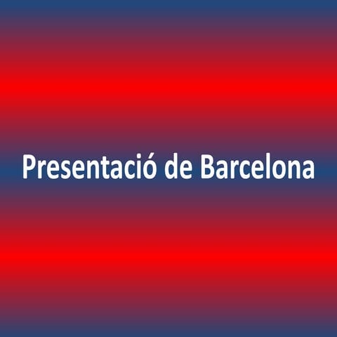 Presentació de barcelona grup | PPTX