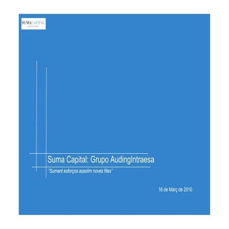 Suma Capital: Grupo AudingIntraesa | PDF