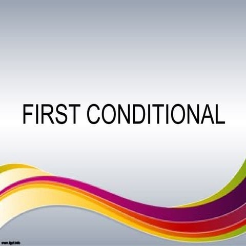 Presentació first conditional | PPT