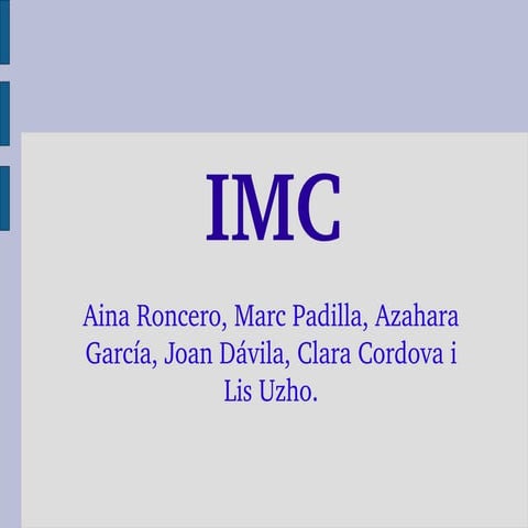 Presentació IMC | ODP