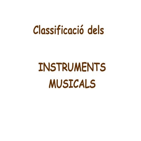 Instruments musicals | PPT