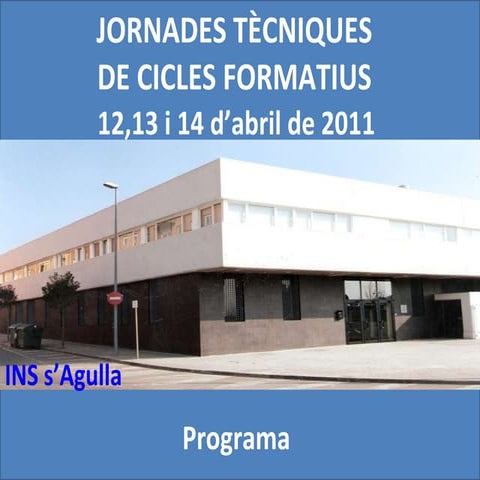 Presentació jornades tècniques de cicles formatius | PPT