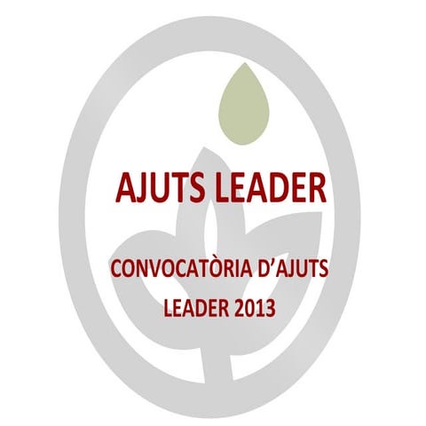 Presentació Ajuts LEADER | PPT