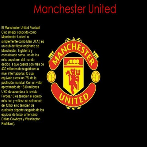Presentación Manchester United | PPT