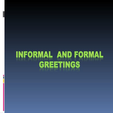 Greetings in english | PPTX