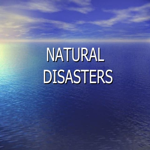 Teaching Unit 'Natural Disasters' | PPT