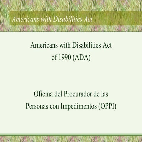 Ley ADA | PPT