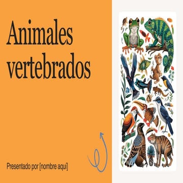 Los animales vertebrados - Educación Secundaria - ¡Presentación creada ...