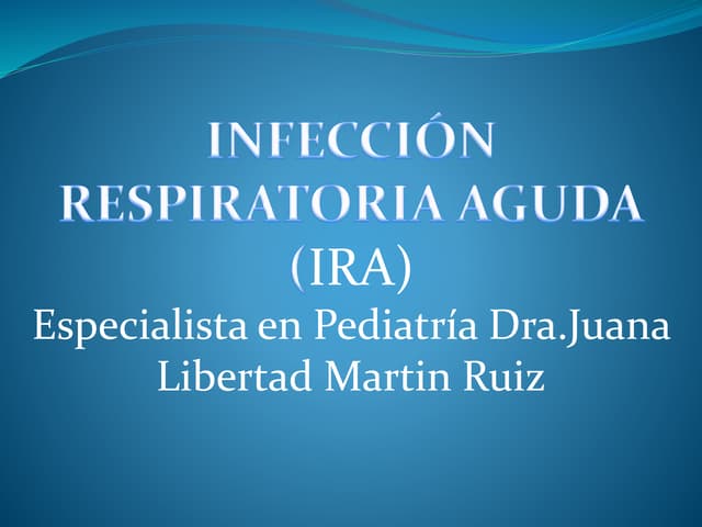 Presentación Infección Respiratoria Ppt