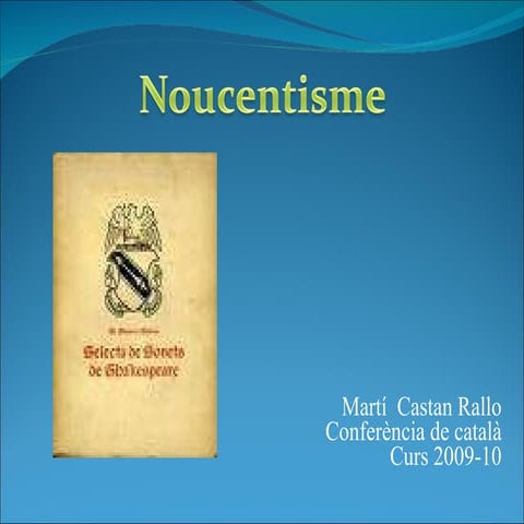 Noucentisme | PPT