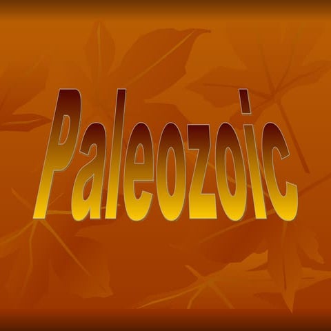 Paleozoic | PPT