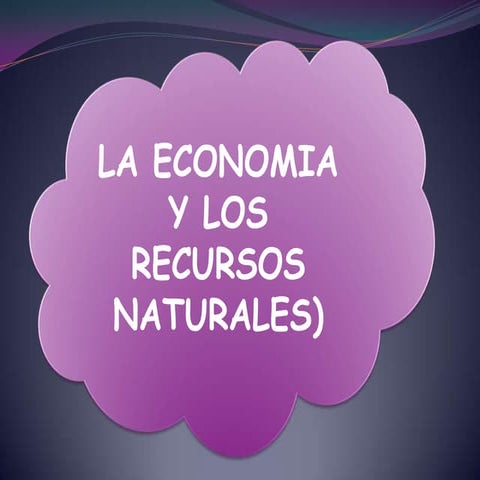 Economia y Recursos naturales | PPTX