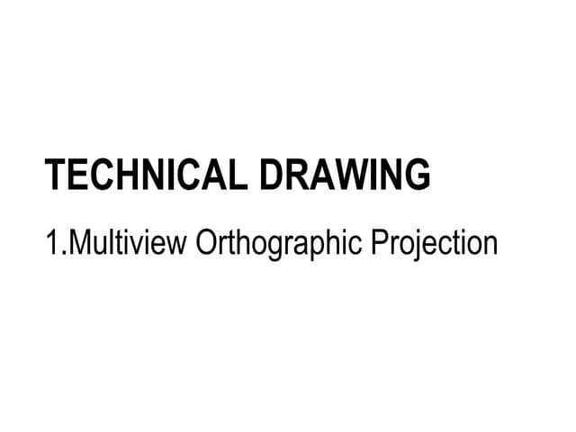 Technical drawing tools | PPTX
