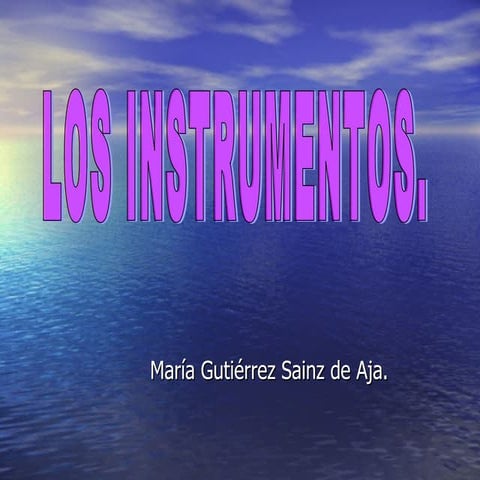los instrumentos | PPT
