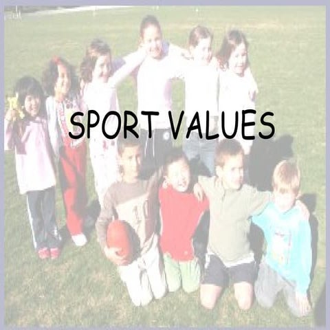 Sport Values | PPT