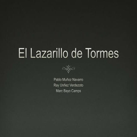 El lazarillo de tormes | PPTX