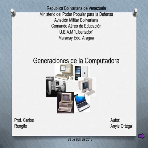 Generaciones del computador | PPTX
