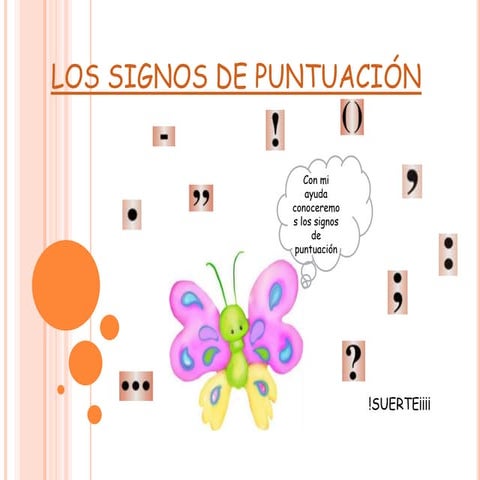 los signos de puntuacion | PPTX
