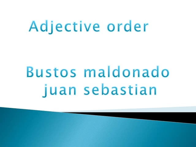 Les adjectifs BAGS/BANGS | PPT