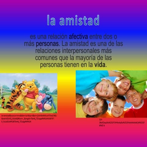 La amistad | PPTX