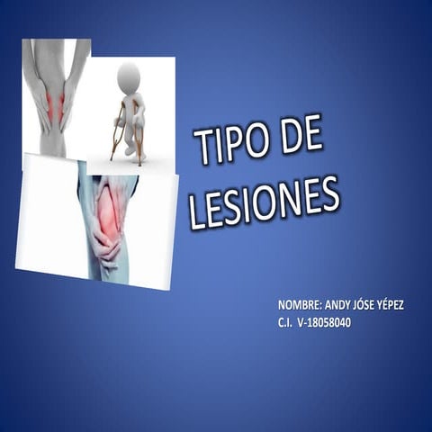 Tipos De Lesiones Pptx