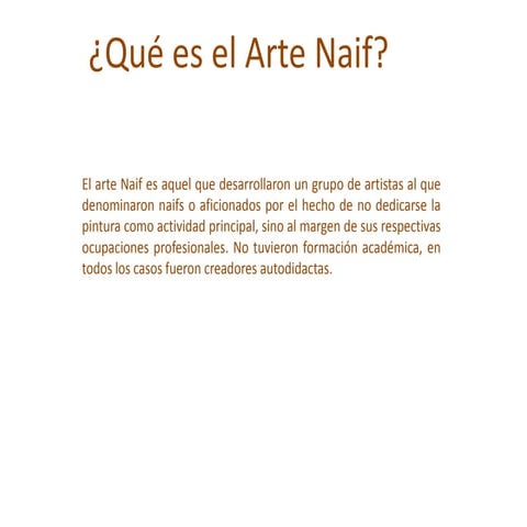 Arte naif | PPTX