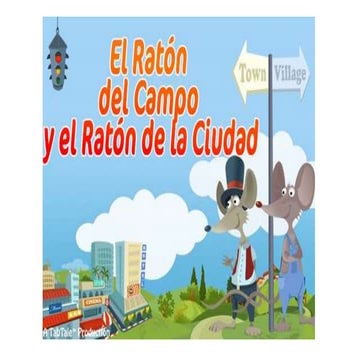 Raton de campo y raton de ciudad | PPT