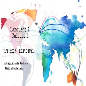 Assigment 1- Language and Culture | PPTX