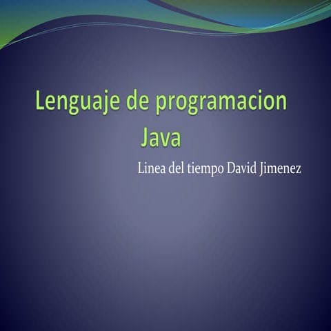 Linea del tiempo Java | PPTX